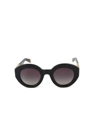 Furla Womens Sunglasses Glossy Black Acetate Eyewear