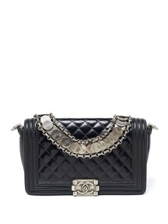 Chanel sac port&eacute; &eacute;paule Boy m&eacute;dium (2024) - Noir