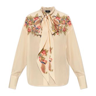 Etro Seidenhemd mit Blumenmotiv - - Blouses & Shirts - Damen - Beige - S