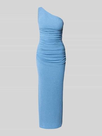 Troyden Collection Abendkleid mit One-Shoulder-Träger und Raffungen