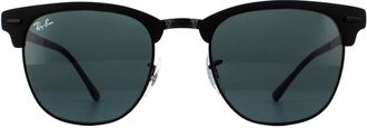 Ray-Ban Sonnenbrille Clubmaster Metall RB3716 186/R5 Matt Schwarz Grau