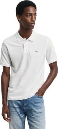 GANT Reg EMB Archive Shield Polo, Blanc, 4XL Hommes