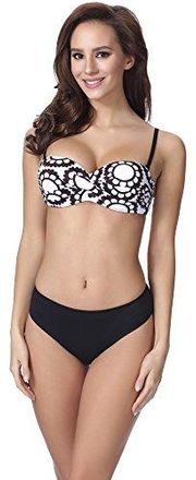 Merry Style Maillot de Bain 2 Pièces Ensemble Soutien-Gorge et Culotte Bikini Femme N2 502017 (Motif-H10, EU (44)=FR(46))