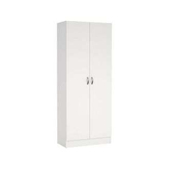 Dmora Schuhschrank Oceane, Schuhregal, Mehrzweck-Eingangsgarderobe, M&ouml;bel f&uuml;r Schuhe, 69x35 h170 cm, Wei&szlig;