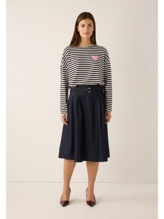 More & More T-Shirt legeres Langarmshirt, gestreift
