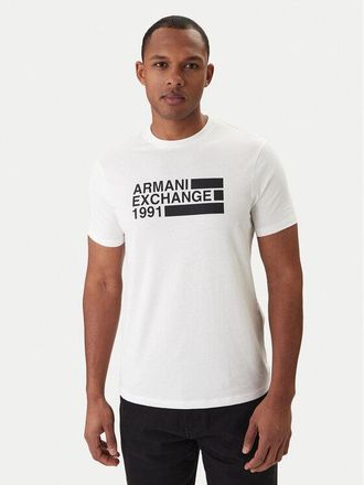 A|X Armani Exchange T-Shirt XM002788 AF10356 U0009 Wei&szlig; Regular Fit