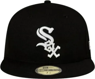 New Era unisex, Accessoires, Noir, Taille: ONE Size Casquette White Sox Noire 59Fifty Style