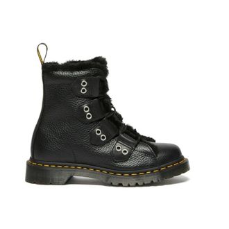 Dr. Martens 1460 LTT Fourrure Doubl&eacute;e - Femme - Chaussures - Noir - Taille: 40 EU