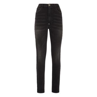 Philipp Plein Super High Waist Jegging - - Jeans - Damen - Schwarzk - W29