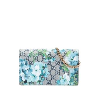 Gucci Portefeuille sur cha&icirc;ne Pre-owned - Femme - Pre-owned - Bleu - Taille: ONE Size