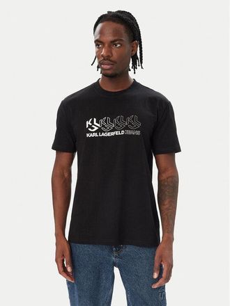 Karl Lagerfeld T-Shirt B4M17025 Schwarz Regular Fit