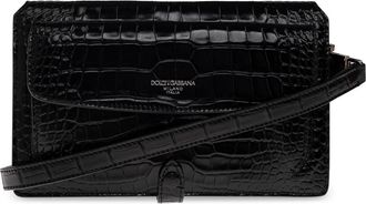 Dolce & Gabbana Leder G&uuml;rtel Geldb&ouml;rse Mini - - Accessories - Herren - Schwarzk - ONE SIZE