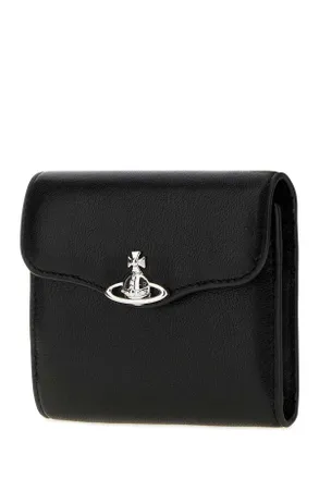 Vivienne Westwood Womens Black Leather Hunter Wallet Borse A Mano Bag
