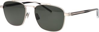 Saint Laurent SL665 Sunglasses - Silver