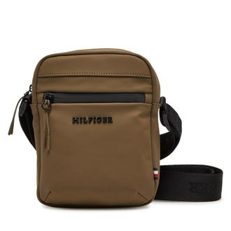 Tommy Hilfiger Umh&auml;ngetasche Tommy Hilfiger Th Tpu Mini Reporter AM0AM13498 Braun