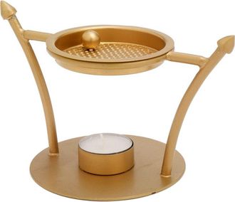 NKlaus R&auml;ucherst&ouml;vchen Weihrauchst&auml;nder schwarz matt mit Sieb Deko Eisen sparsam 7548