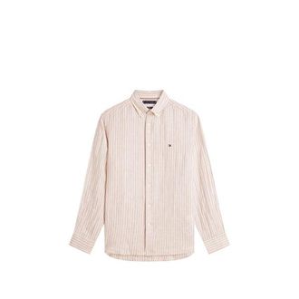 Tommy Hilfiger Chemise droite ray&eacute;e &agrave; logo en lin