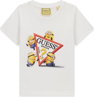 Guess T-Shirt N6YI28 K6652 Wei&szlig; Regular Fit