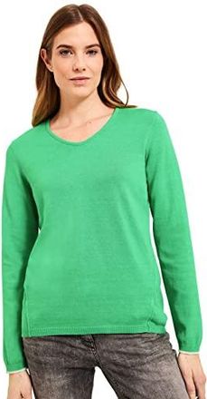 Cecil B302259 Pull en Tricot, Smash Green, M Femme