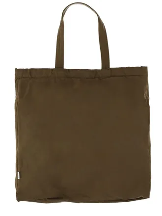 Aspesi Womens Shopper Bag Military Green Cotton Polyester Handbags Hand