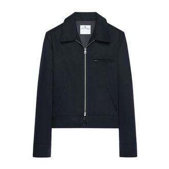 Courrèges Homme, Vestes, Bleu, Taille: XL Veste Zippée