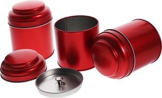 Valiclud Teedose Weißblech Luftdichter Kanister Mit Deckel Vorratsgläser Für Losen Tee Und Süßigkeiten Aufbewahrung Trockenes Lebensmittelglas 3 Stück