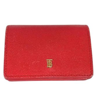 Burberry Portefeuille Pre-owned - Femme - Pre-owned - Rouge - Taille: ONE Size