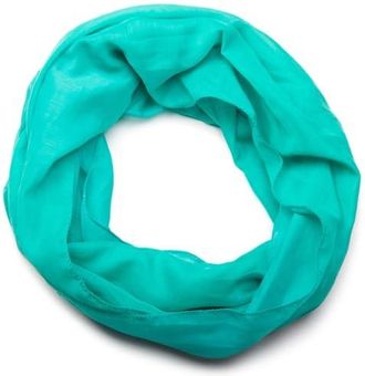styleBREAKER écharpe tube légère unie, écharpe dété soyeuse, foulard unisexe uni 01016076, couleur:Bleu vert