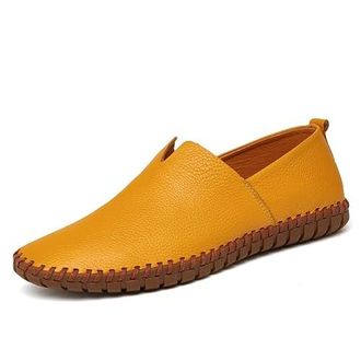 Generic Mocassins for Hommes, d&eacute;tails de Couture en Peau de Vache, Bout Rond, antid&eacute;rapants, Confortables, Flexibles, Talon Plat, Bal de Promo, Marche, &agrave; Enfi
