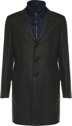 Fay Homme, Manteaux, Vert, Taille: S Manteau crois&eacute;