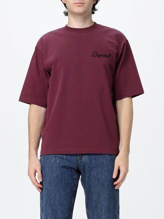 Dsquared2 T-shirt &agrave; col ras du cou en coton avec logo contrastant sur le devant