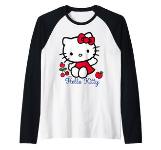 Hello Kitty Cherry Bow Sweet Cute Friends XOXO Pose Classic Raglan