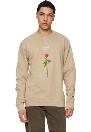 Mister Tee Herren Sweatshirt Lost Youth Rose Crewneck darksand XS