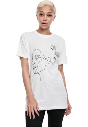 Mister Tee Ladies One Line Tee, White, Größe L
