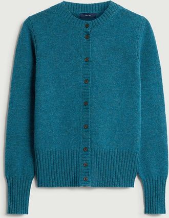 SOEUR CARDIGAN FUGU BLEU PERSAN