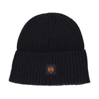 Dolly Noire Homme, Accessoires, Noir, Taille: ONE Size Bonnet Beanie Noir/Orange avec Logo Label