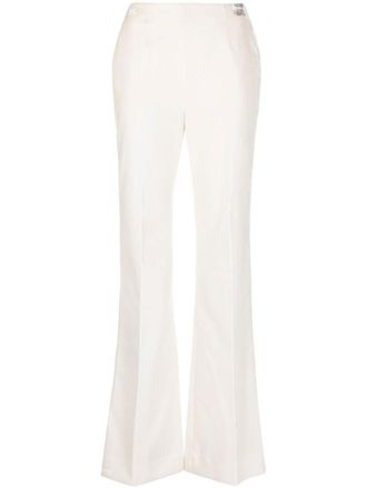 Ermanno Scervino pantalon de tailleur &agrave; taille haute - Blanc