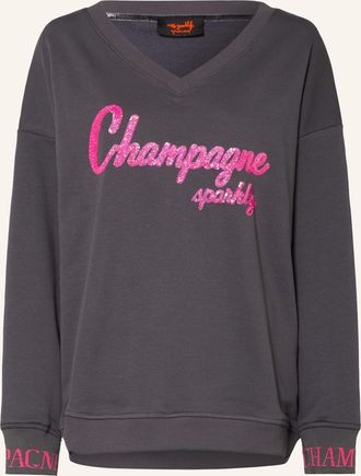 Miss Goodlife Miss Goodlife Sweatshirt Mit Pailletten grau