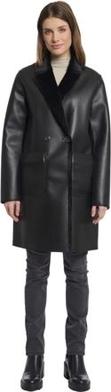 Rino&Pelle Femme, Manteaux, Noir, Taille: 48 FR Ivon Reversible Coat