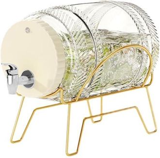 Generico Carafe à thé glacé pour réfrigérateur, carafe avec couvercle - Récipient de boissons au thé, carafe deau transparente pour réfrigérateur avec épite, c