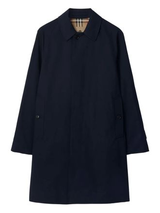 Burberry manteau à manches raglan - Bleu