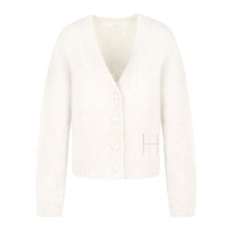 H&eacute;st Pernille Short Cardigan - - Knitwear - Damen - Wei&szlig; - S
