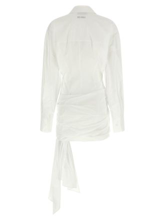 The Attico Womens White Cotton Short Dress