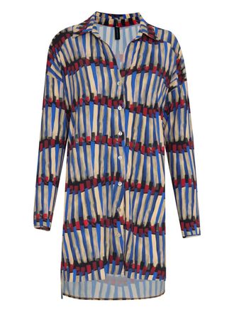 Lygia & Nanny robe-chemise Meline boutonn&eacute;e et imprim&eacute;e - Bleu