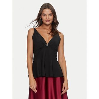 Rinascimento Rinascimento Top CFC0119900003 Schwarz Regular Fit