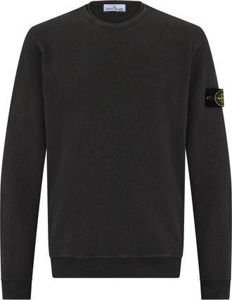 Stone Island Homme, Sweatshirts et sweats &agrave; capuche, Noir, Taille: S Cotton Crew Neck SweaT-shirt