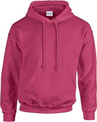 Gildan Sweatshirt mit Kapuze Heavy Blend XL, 1x Heliconia & 1 HLKauf Block