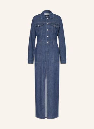 7 For All Mankind Jeanskleid Utility Maxi Dress blau