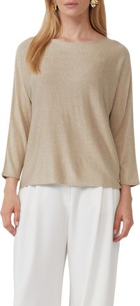 s.Oliver Strickpullover mit Glitzergarn und 3/4-Fledermausärmeln