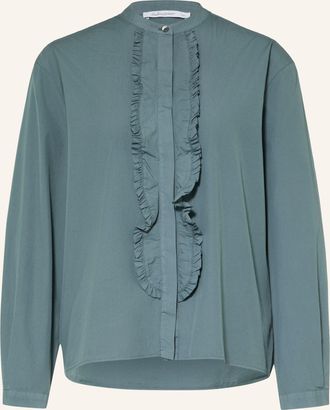 Soluzione - Camiceria Ticino Bluse Mit R&uuml;schen blau